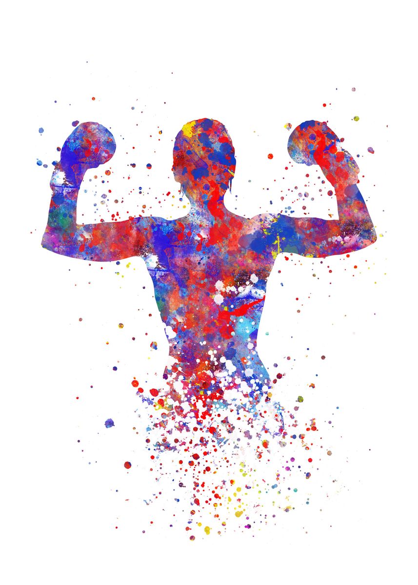 'Woman boxer ' Poster by RosaliasArt | Displate