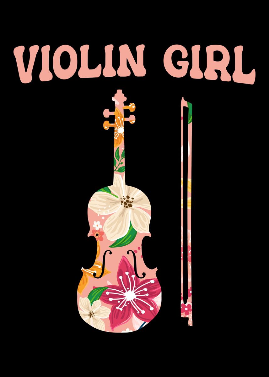 'Violin Violinist' Poster, picture, metal print, paint by CrazySquirrel ...
