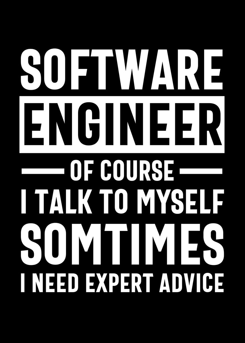 'Funny Programming Software' Poster, picture, metal print, paint by ...