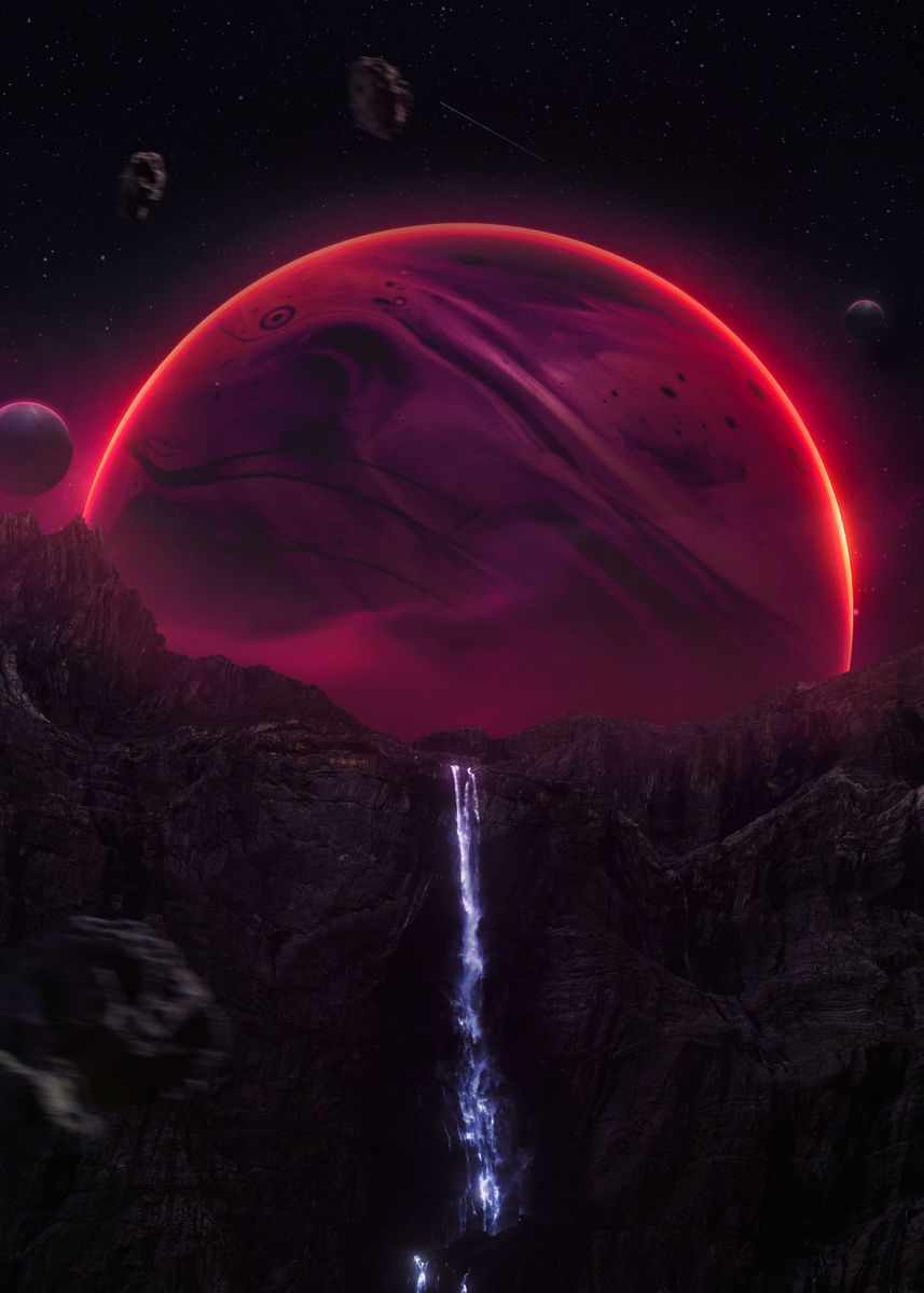 'Red Planet' Poster, picture, metal print, paint by Pascal Wagner ...