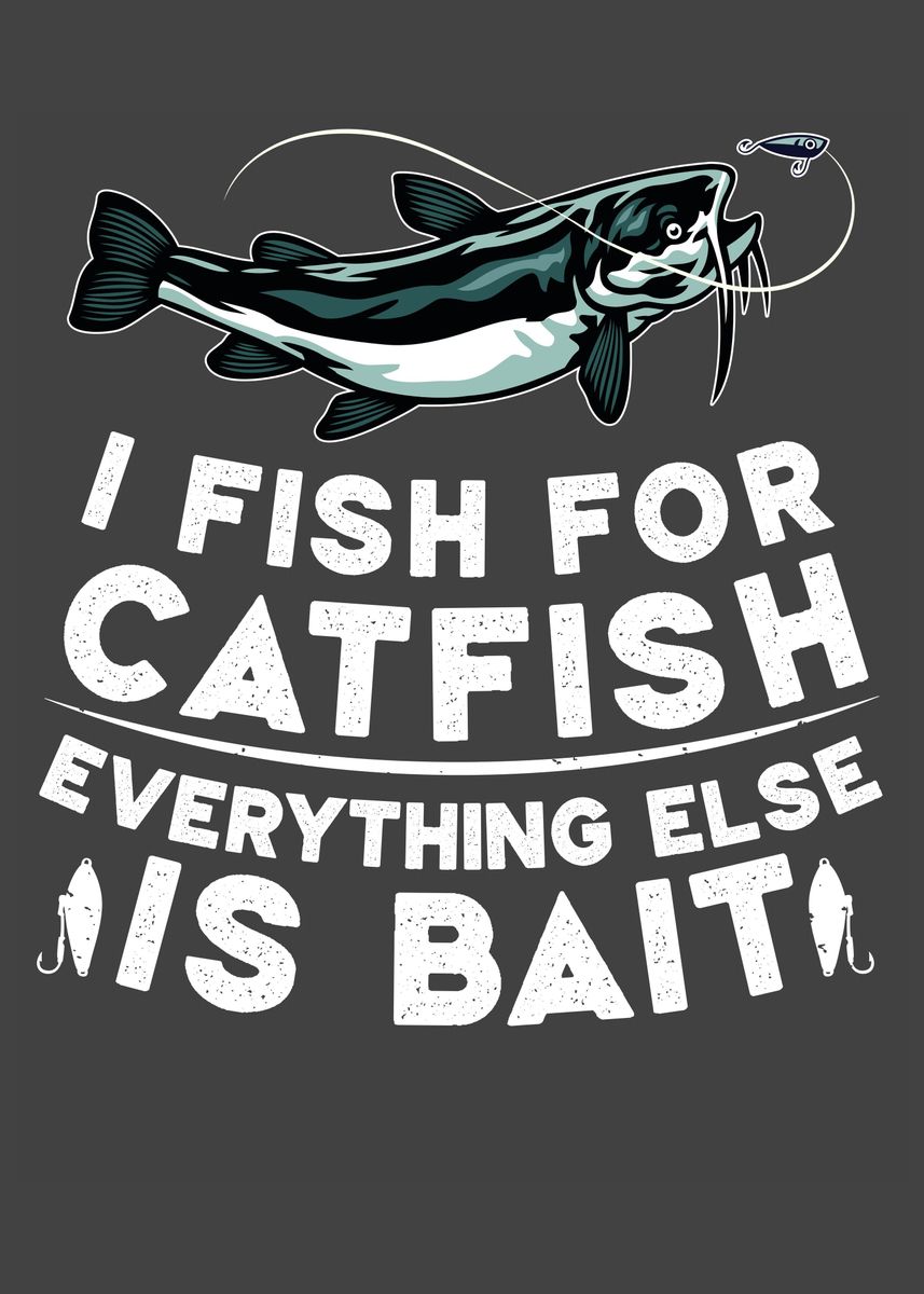 'Catfish ' Poster, picture, metal print, paint by bobbyMC | Displate