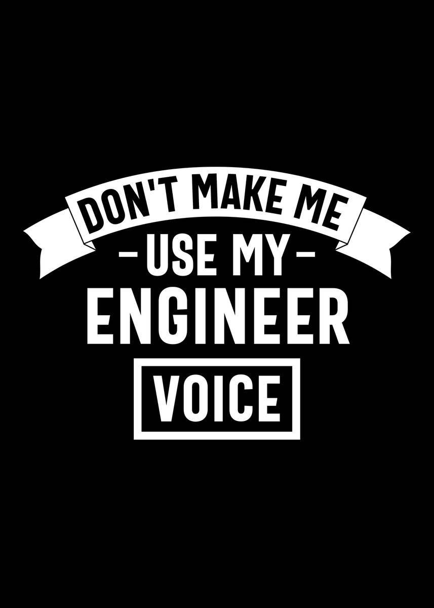 'engineer voice' Poster, picture, metal print, paint by ISSAM OUARDI ...
