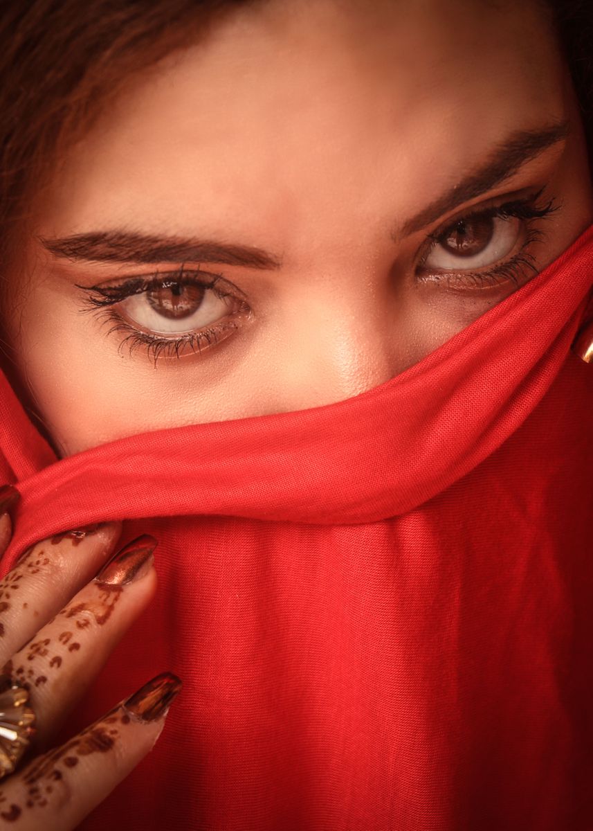 'Arabic Eyes' Poster, picture, metal print, paint by Mohammed Tobok ...