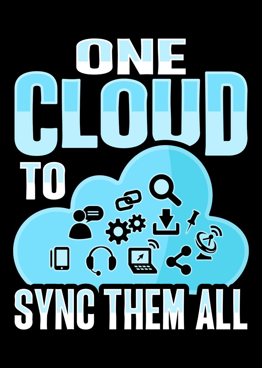 'Cloud Engineer' Poster, picture, metal print, paint by Michael | Displate