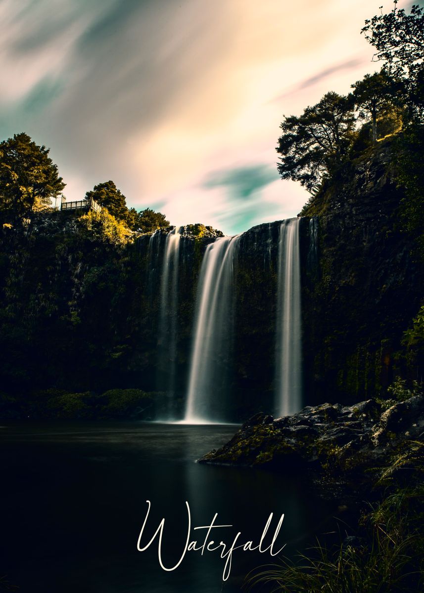 'Waterfall' Poster by Ties Rosi | Displate