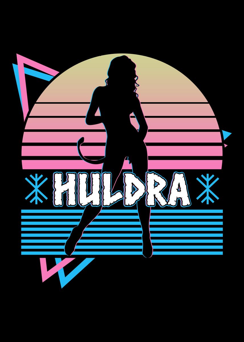 'Huldra Hulder Scandinavian' Poster, picture, metal print, paint by ...