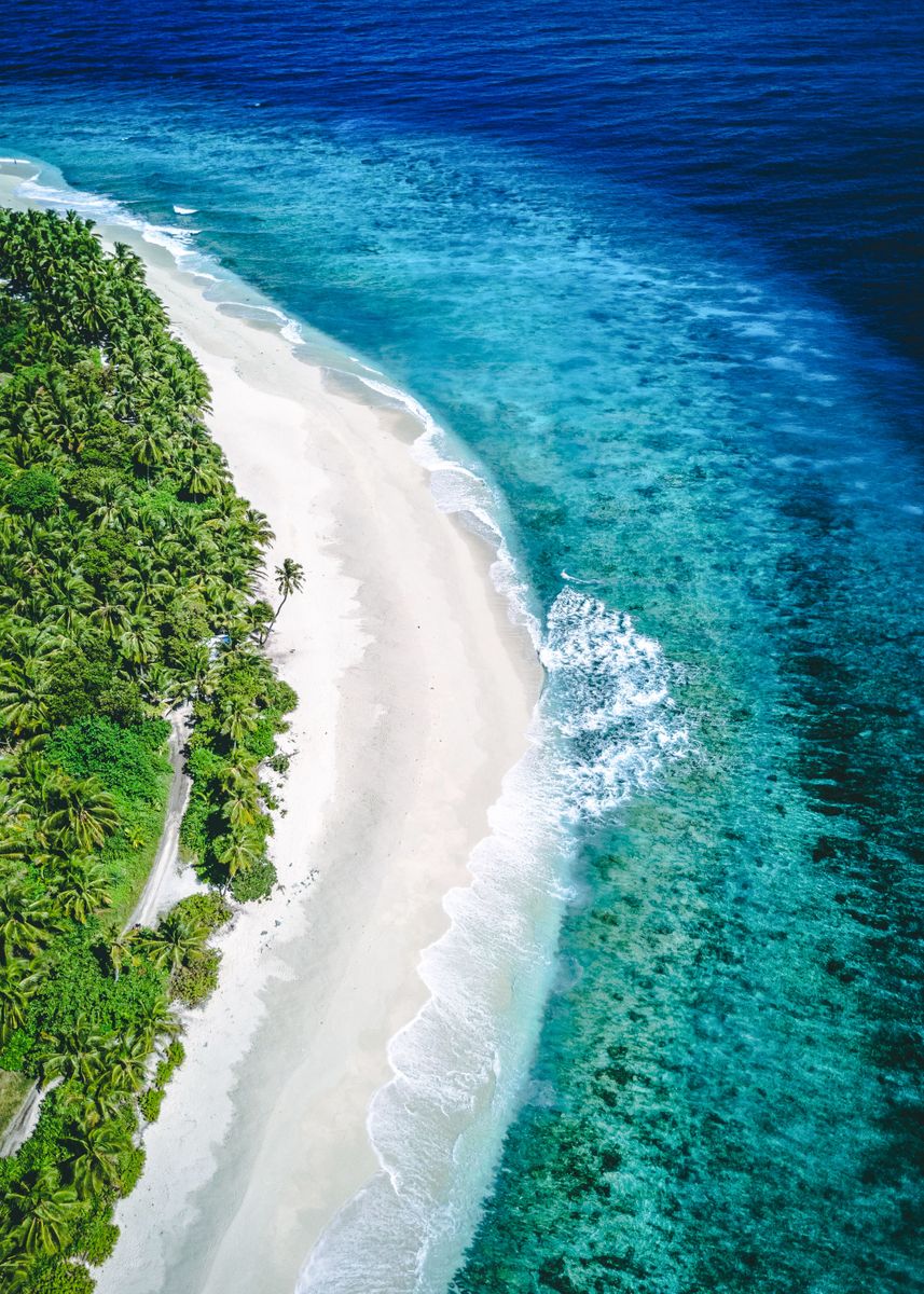 'Ocean Island' Poster, picture, metal print, paint by PosterSuite ...