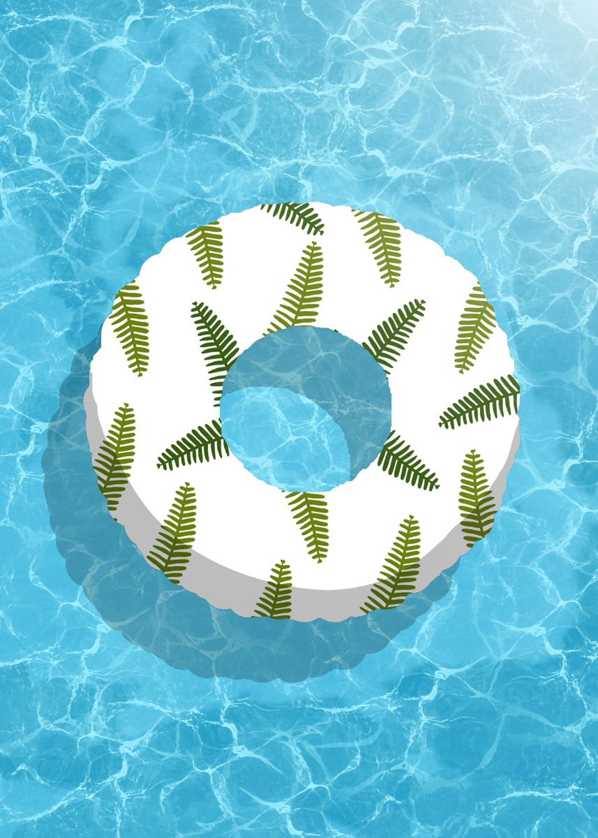 'Palm Float' Poster, picture, metal print, paint by Estetic Sigmul ...