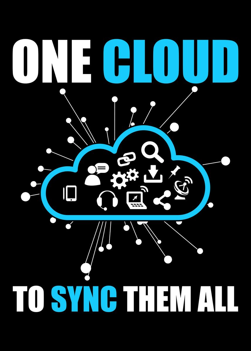 'Cloud Engineer' Poster, picture, metal print, paint by Michael | Displate