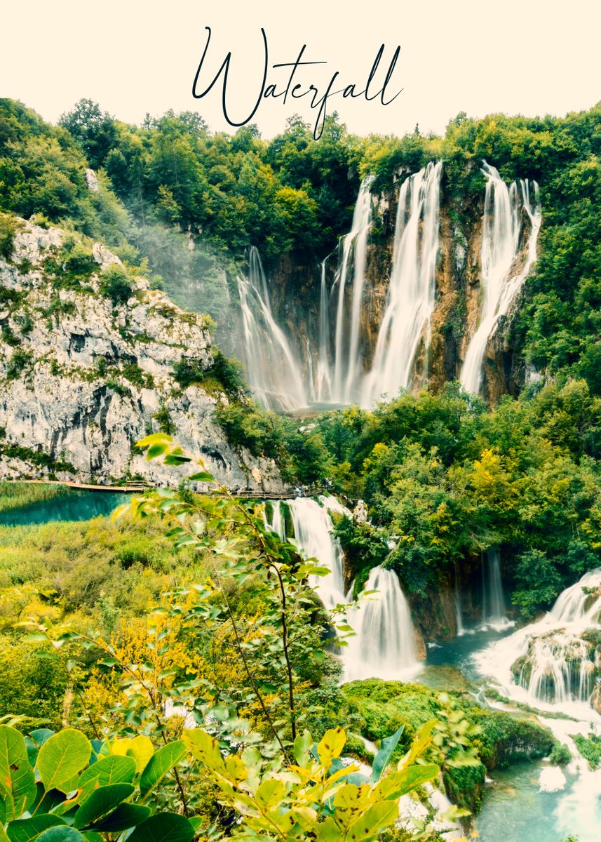 'Waterfall' Poster by Ties Rosi | Displate