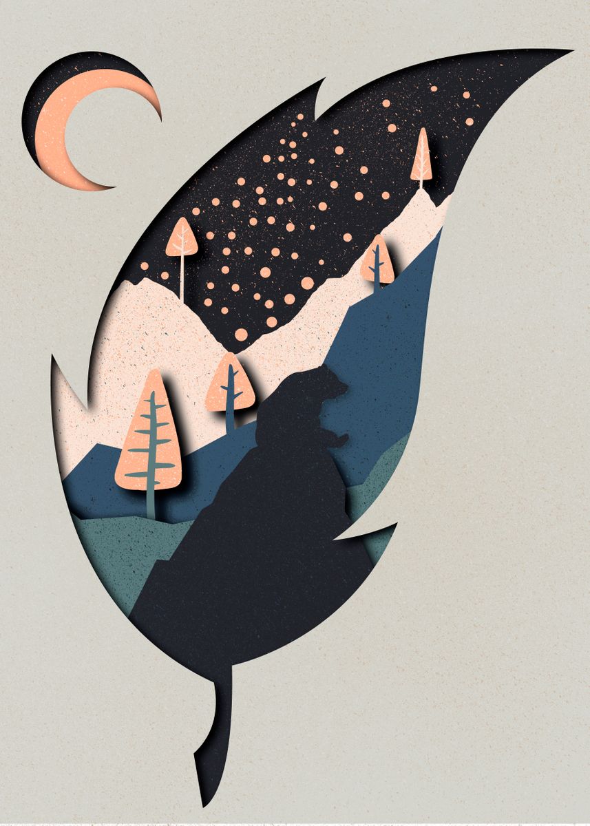 'Bear and Bears' Poster by Ilya Danilov | Displate