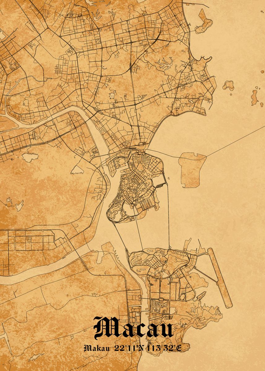 'Macau' Poster, picture, metal print, paint by HEMERSON | Displate