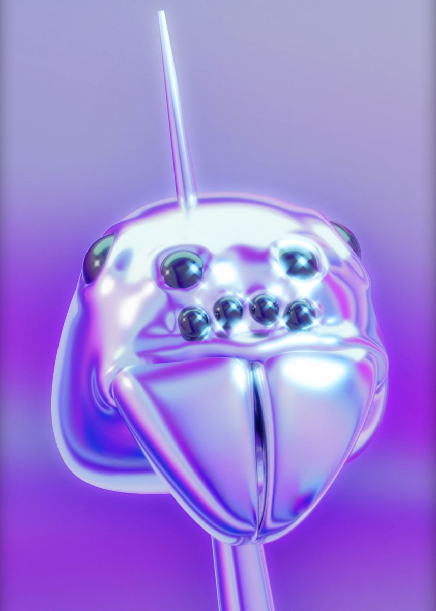 'Chrome Spider Head' Poster by Fr3aky | Displate