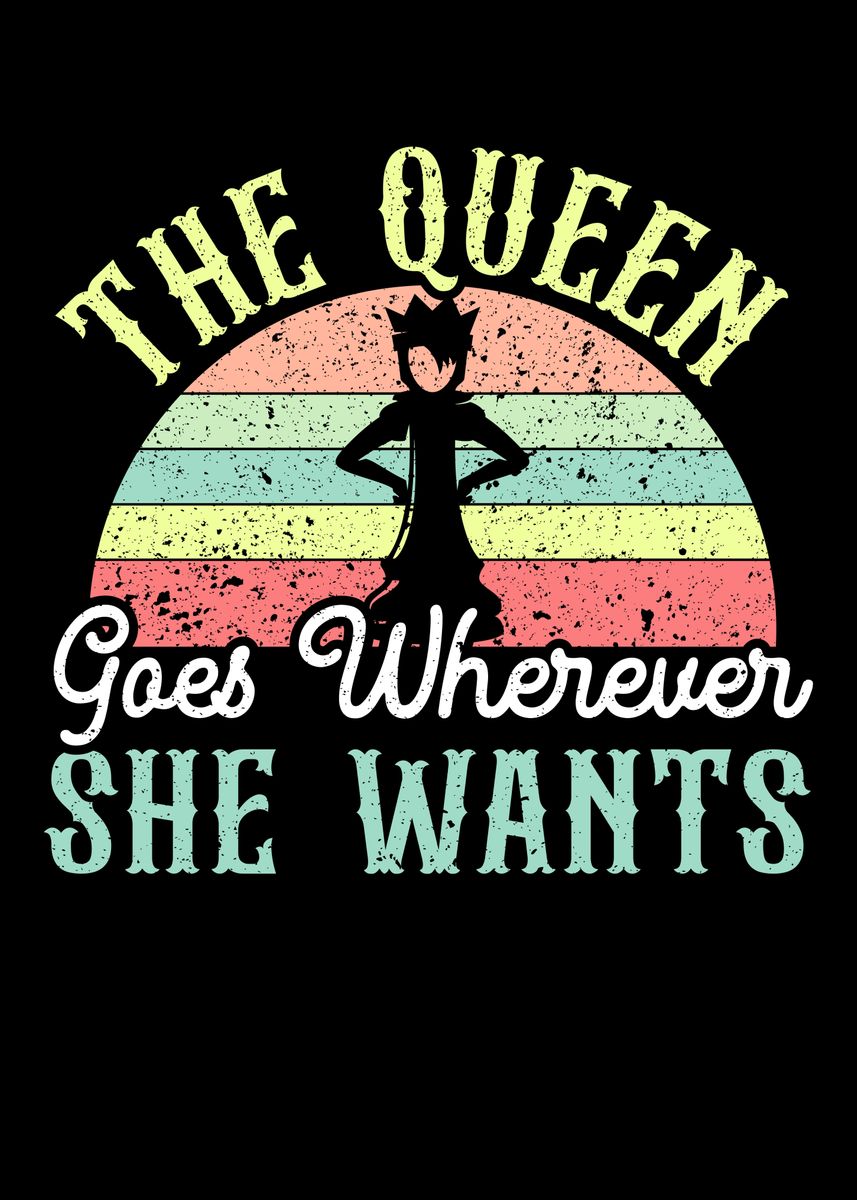 'The Queen' Poster, picture, metal print, paint by NAO | Displate