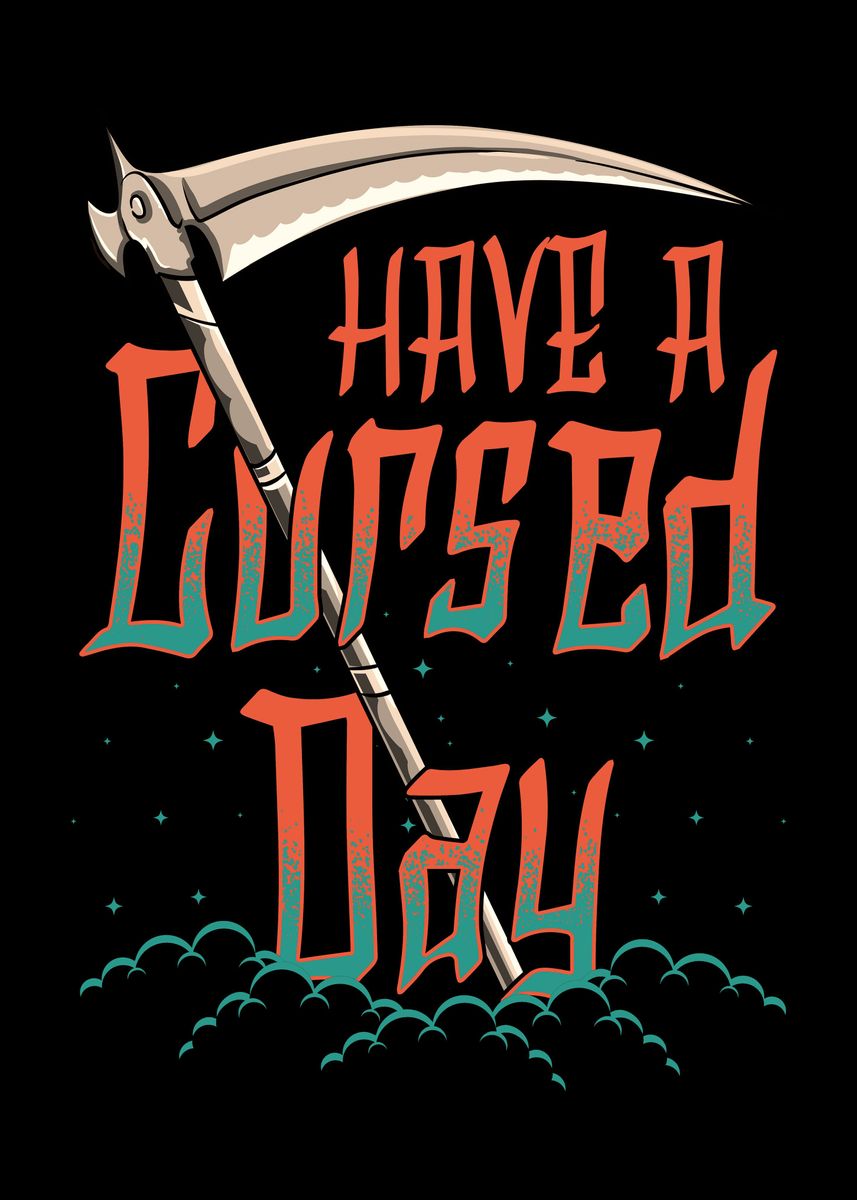 'Halloween Reaper Cursed' Poster, picture, metal print, paint by ...