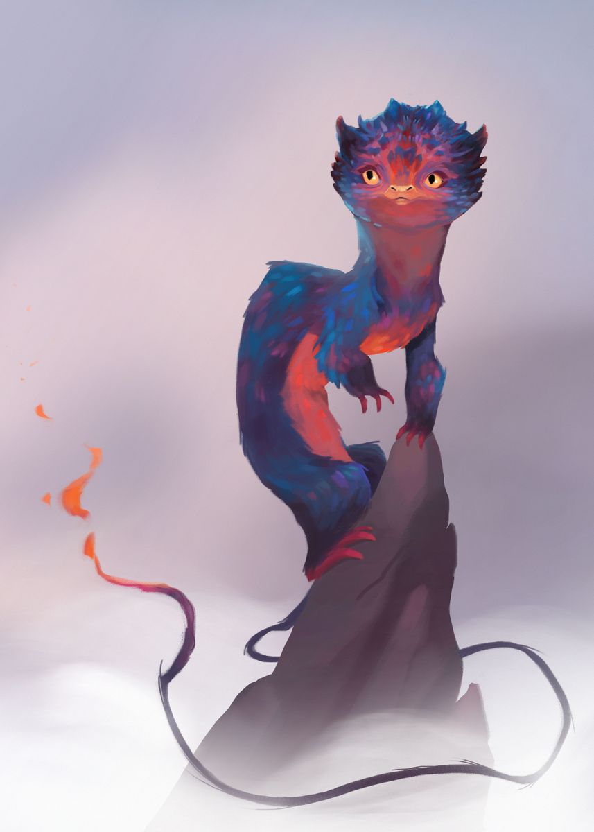 'Dragon of the Mountain' Poster, picture, metal print, paint by Eponine ...