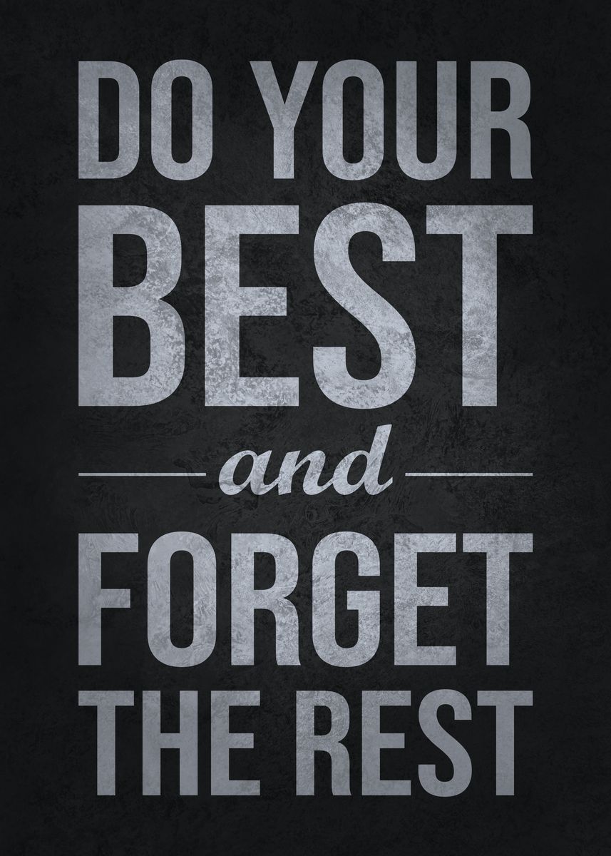 'Do Your Best' Poster by CHAN | Displate