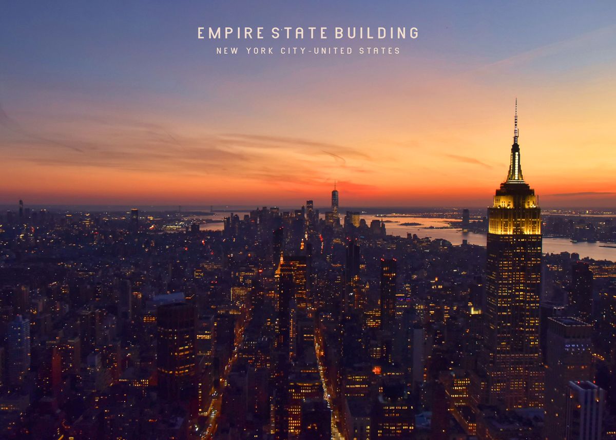 'Empire State Building ' Poster by Famous City | Displate