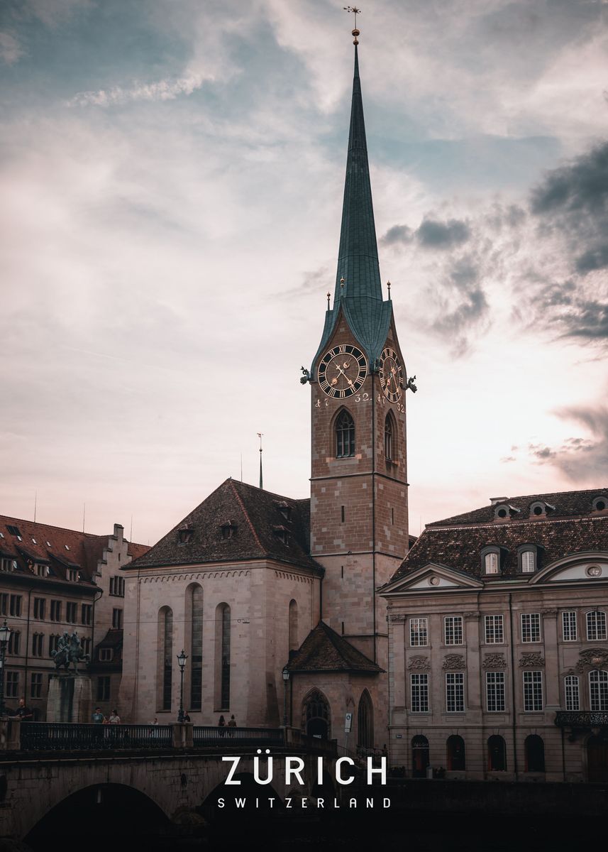 'Zurich ' Poster, picture, metal print, paint by Big City | Displate