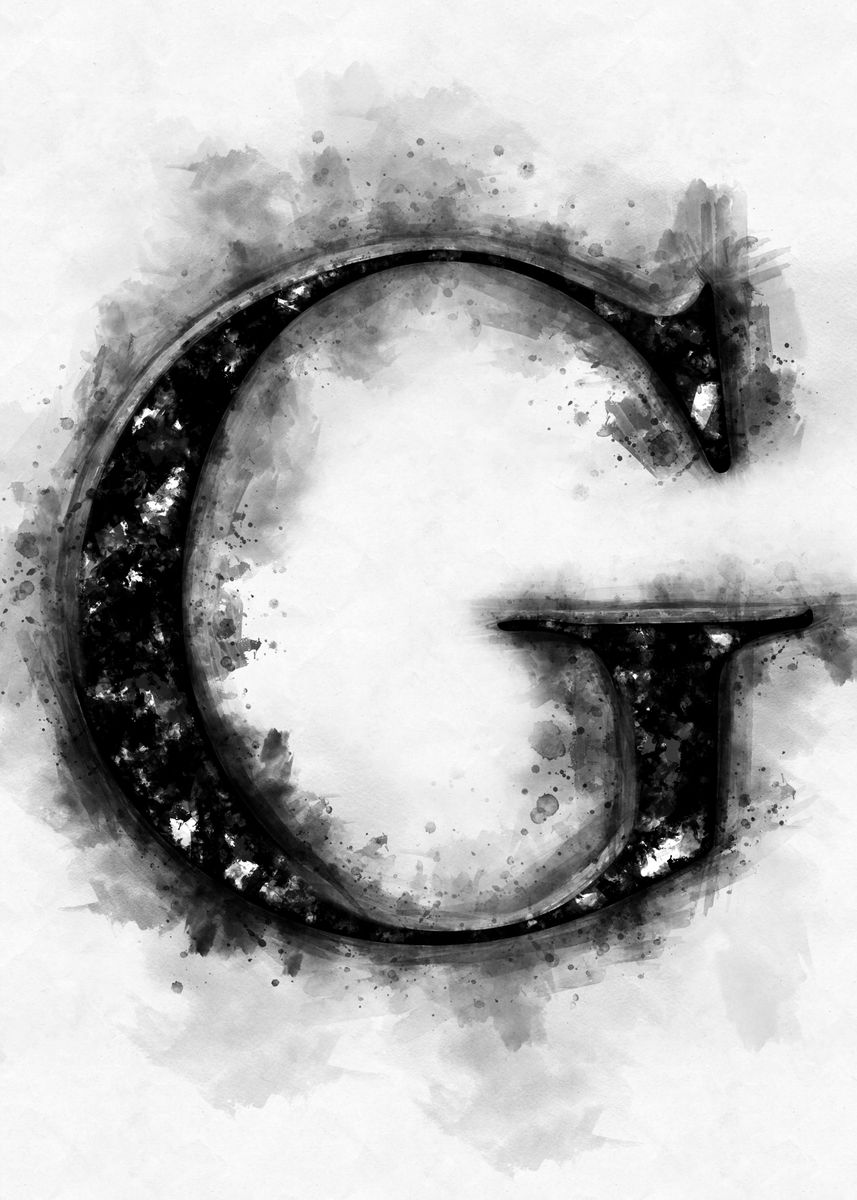 'G' Poster, picture, metal print, paint by ad yosef | Displate