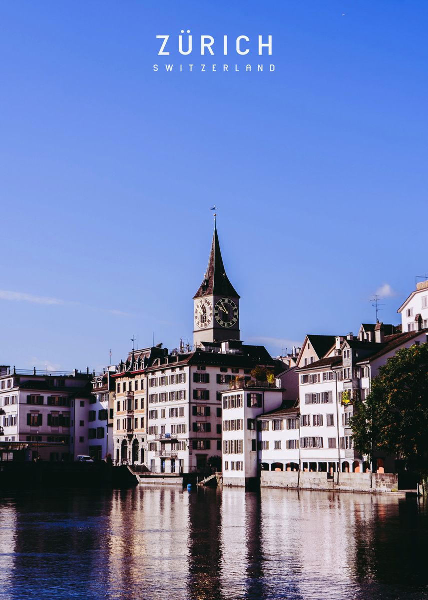 'Zurich ' Poster, picture, metal print, paint by Big City | Displate