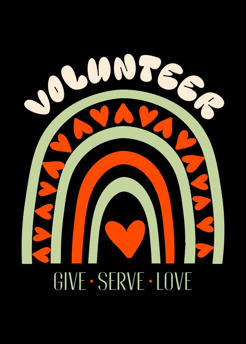 'Volunteer Volunteering' Poster by Visualz | Displate