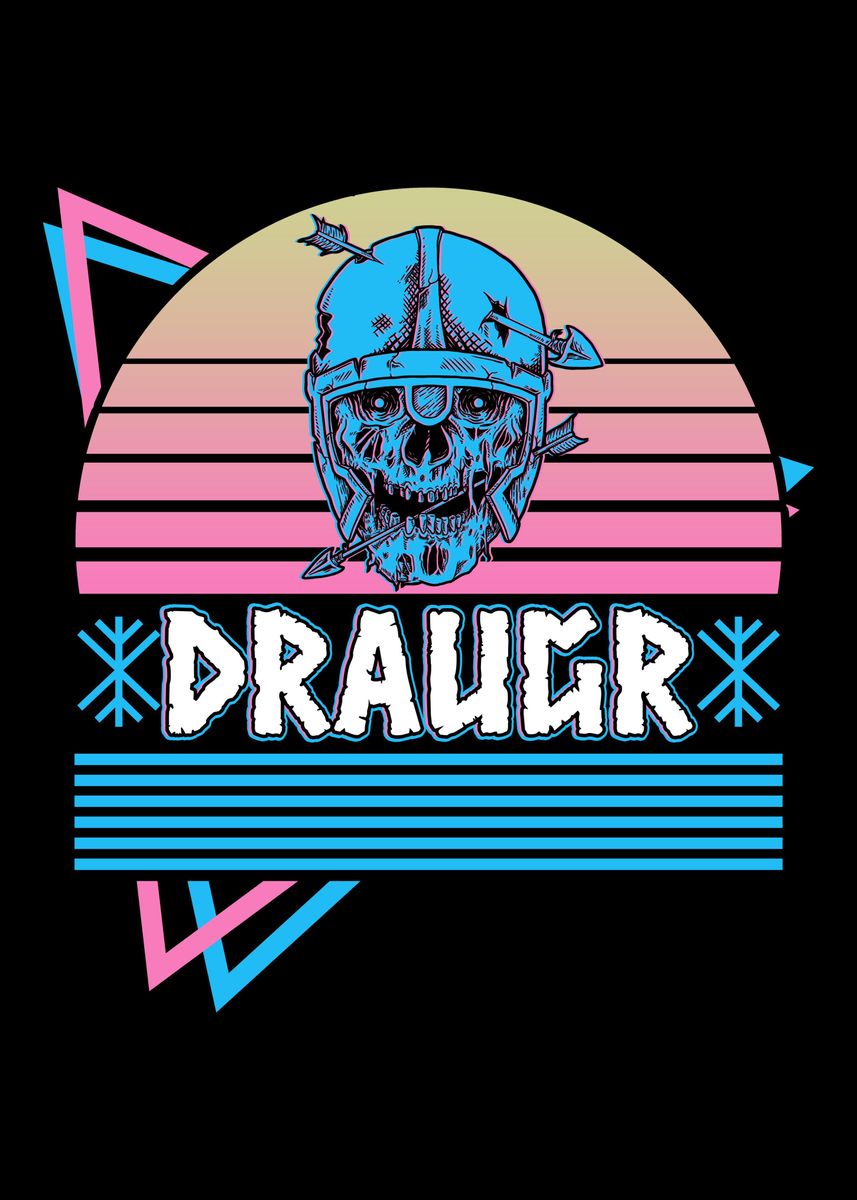 'Draugr Norse Mythology' Poster, picture, metal print, paint by ...