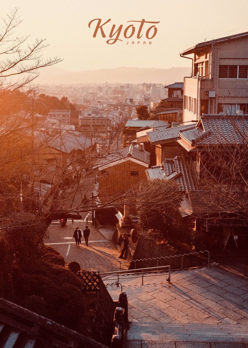 'Kyoto ' Poster, picture, metal print, paint by Explore Universe | Displate