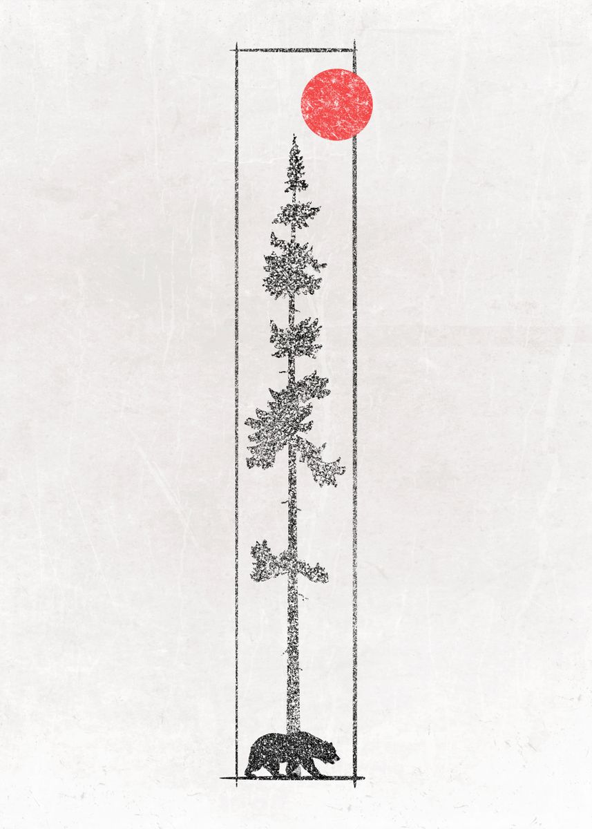 'Bear and Bears' Poster, picture, metal print, paint by Ilya Danilov ...