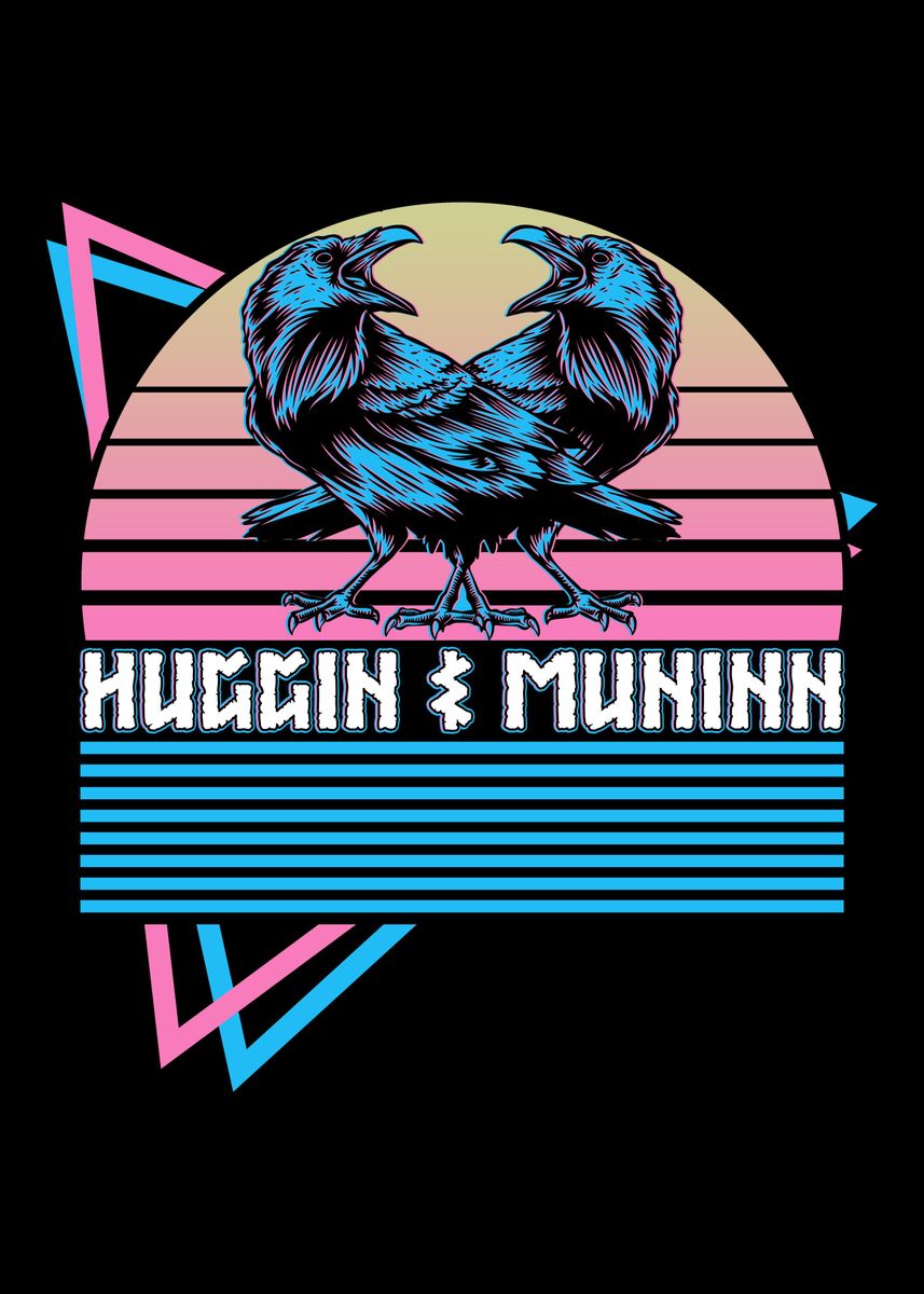 'Huginn And Muninn' Poster by AestheticAlex | Displate