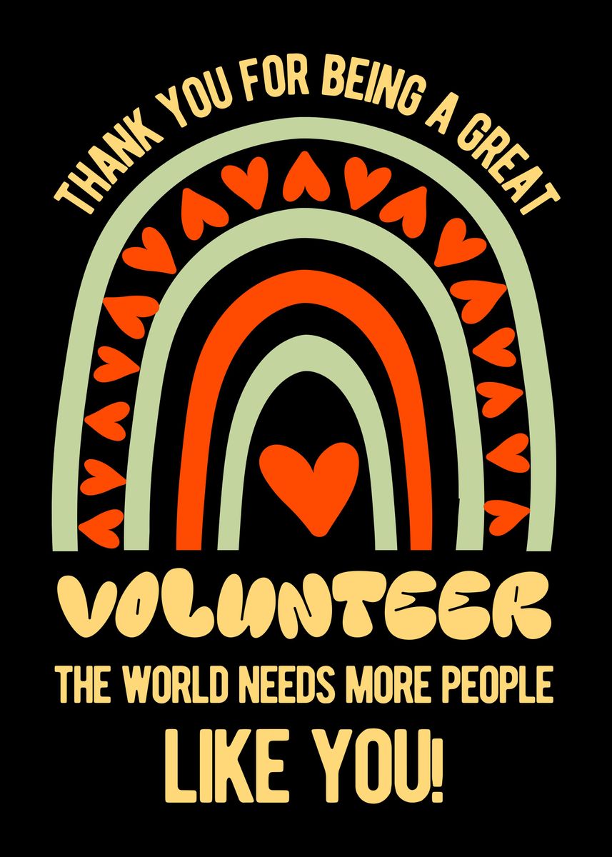 'Volunteer Volunteering' Poster, picture, metal print, paint by Visualz ...