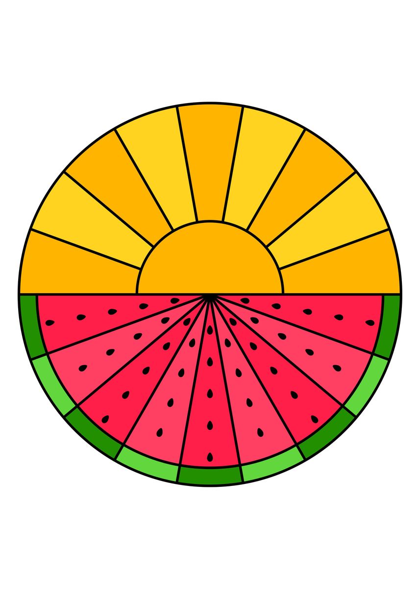 'Watermelon Summer' Poster by sachpica | Displate