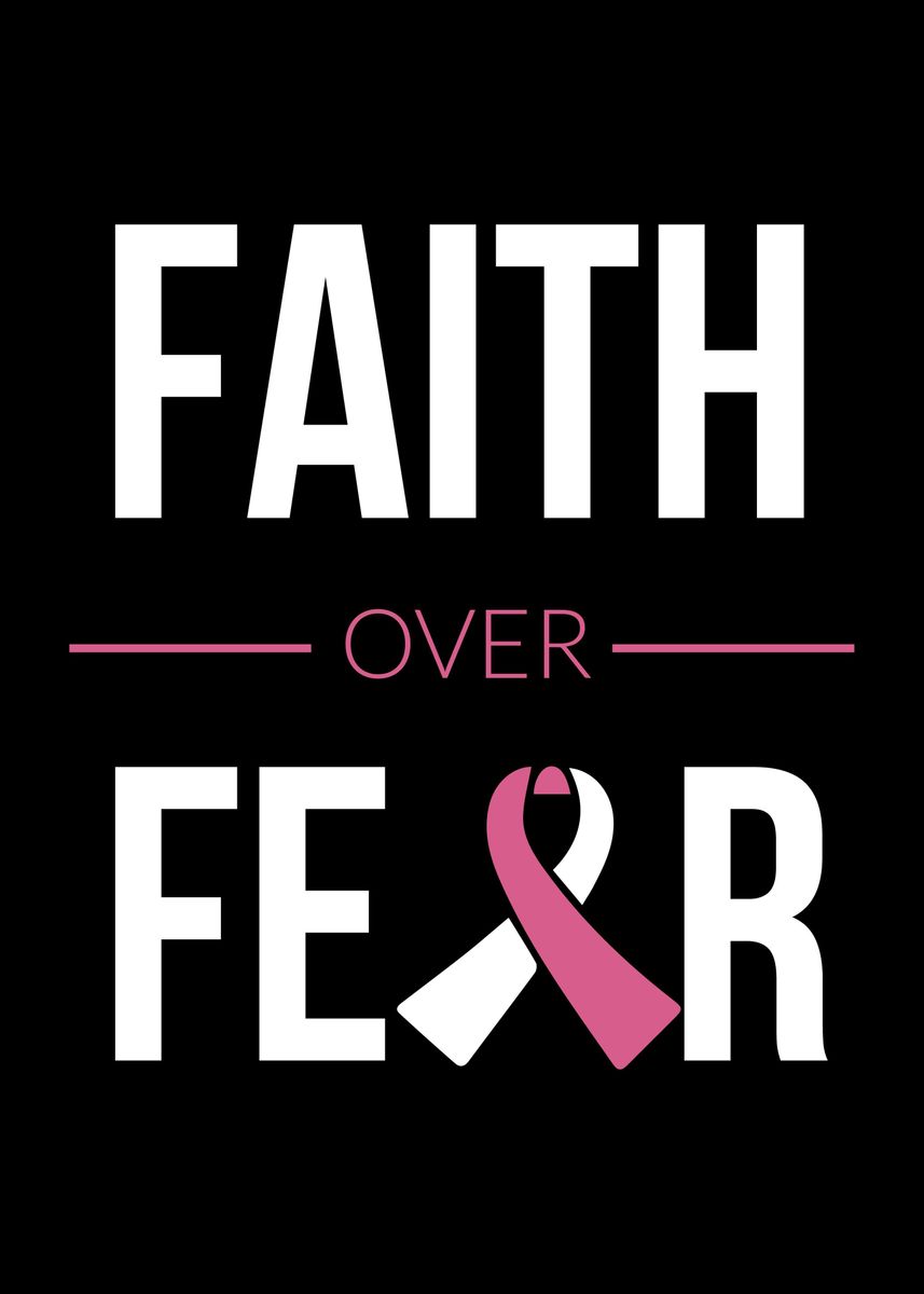 'Faith Over Fear' Poster, picture, metal print, paint by FunnyGifts ...
