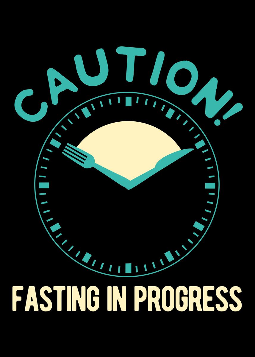 'Funny Fasting' Poster, picture, metal print, paint by Visualz | Displate