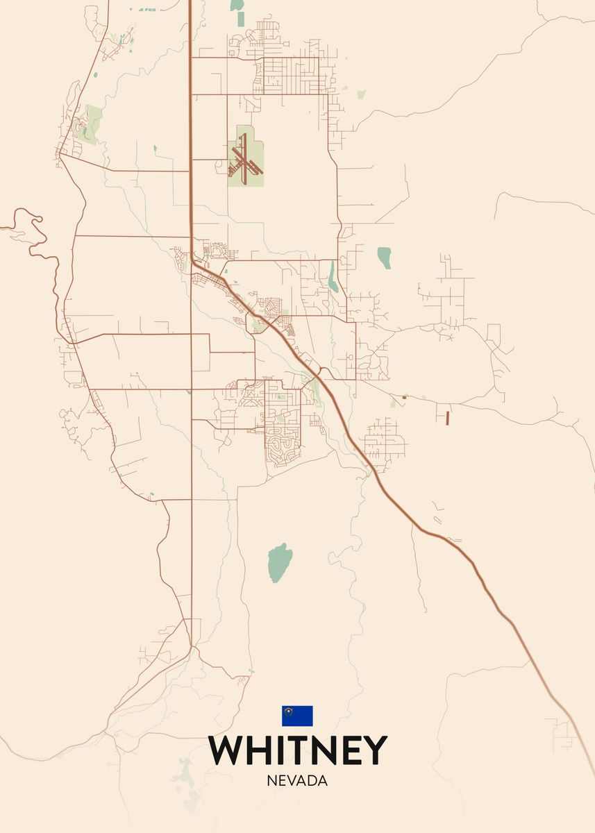 'Whitney NV' Poster, picture, metal print, paint by IMR Designs | Displate