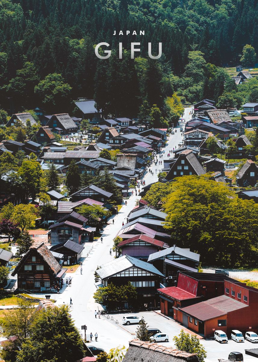 'Gifu Japan' Poster, picture, metal print, paint by Oneil Photography | Displate