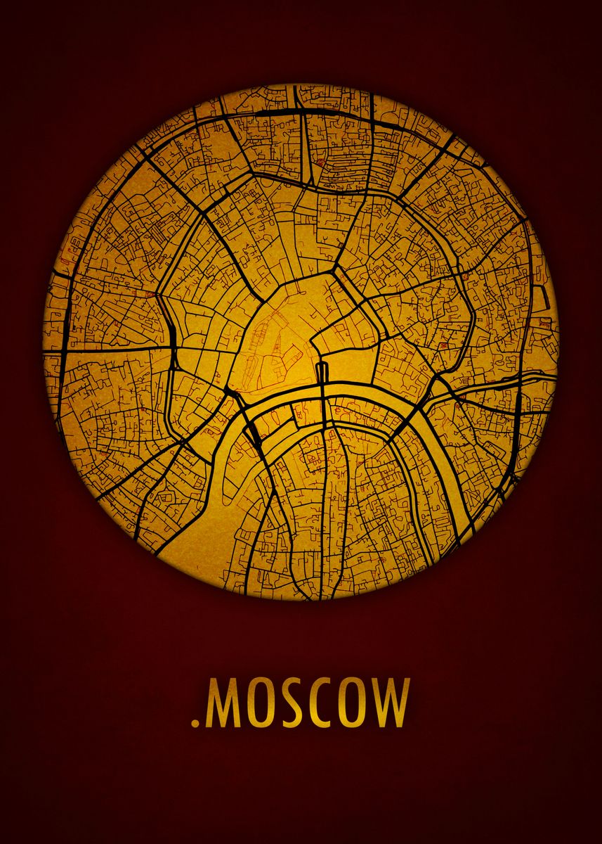 'MOSCOW' Poster by KIMIDIGI | Displate