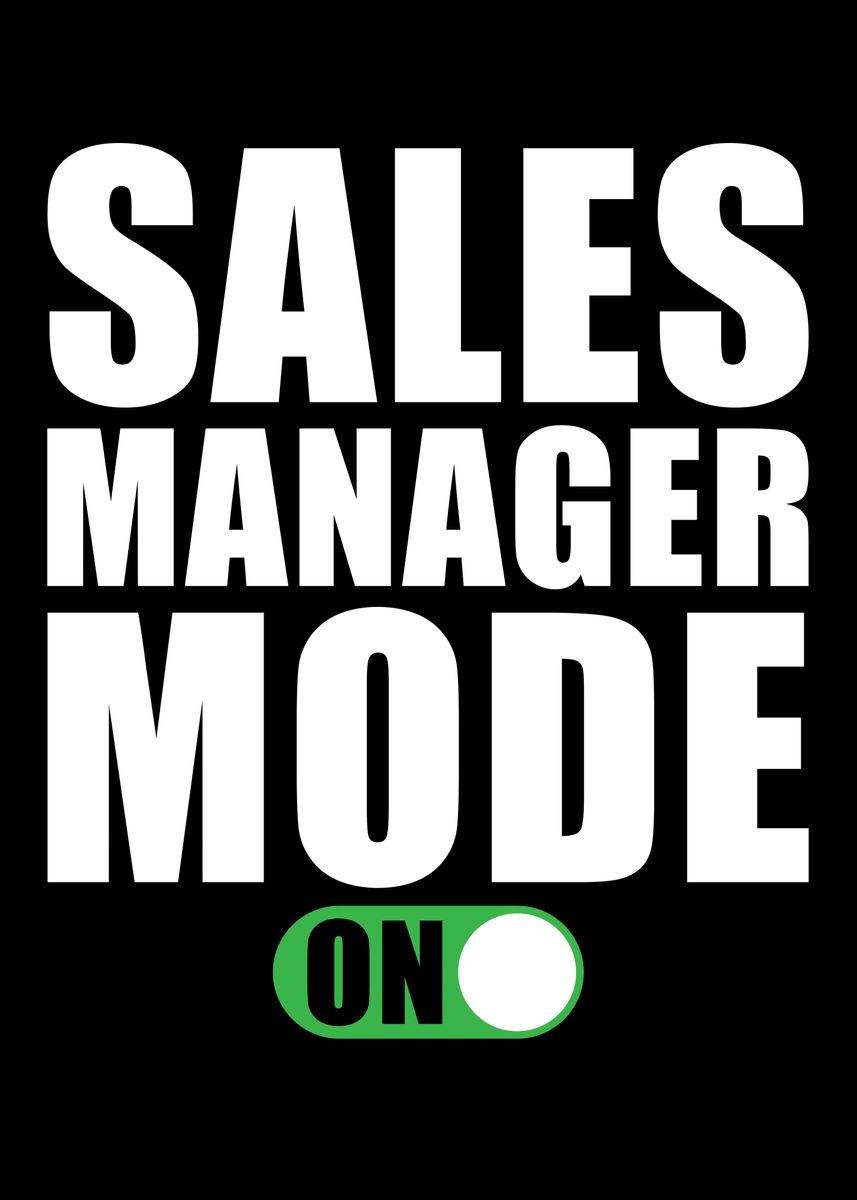 'Sales Manager' Poster, picture, metal print, paint by schmugo | Displate