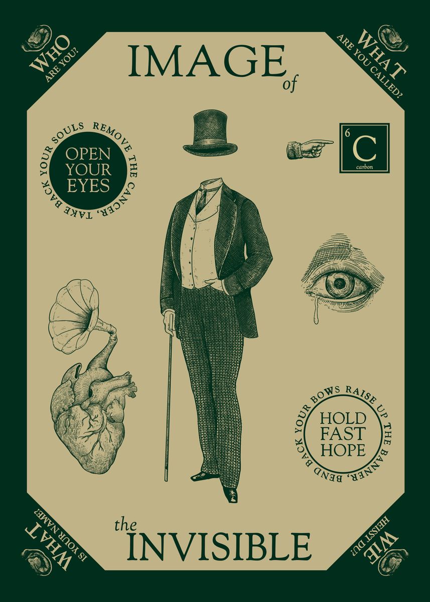 'Image of The Invisible' Poster, picture, metal print, paint by ...