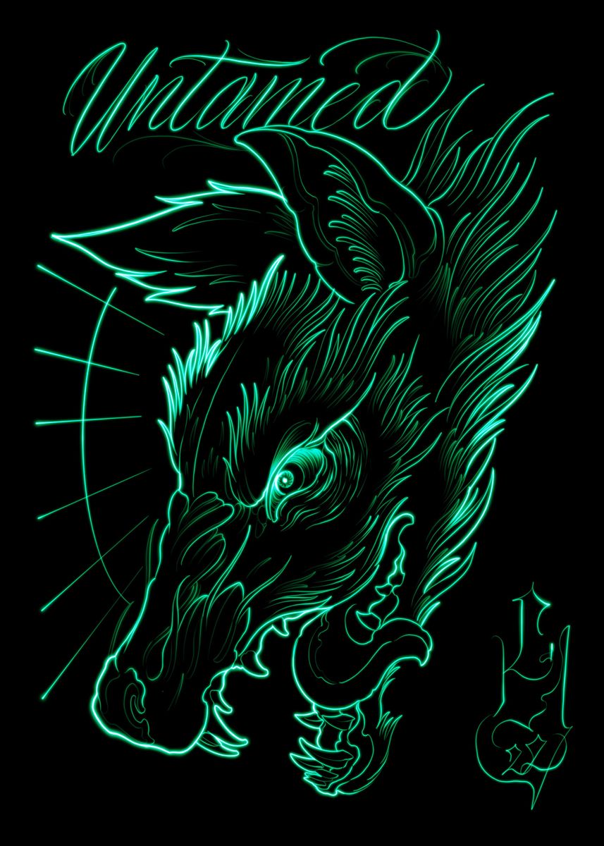 'Untamed' Poster by Creydesign | Displate