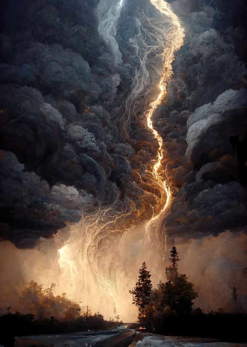 'Apocalyptic storm' Poster, picture, metal print, paint by Sigma Rat ...