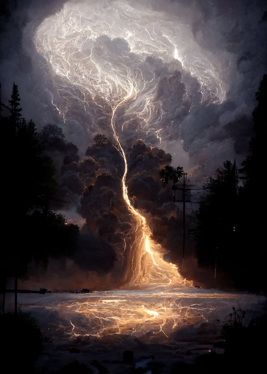 'Apocalyptic storm' Poster, picture, metal print, paint by Sigma Rat ...