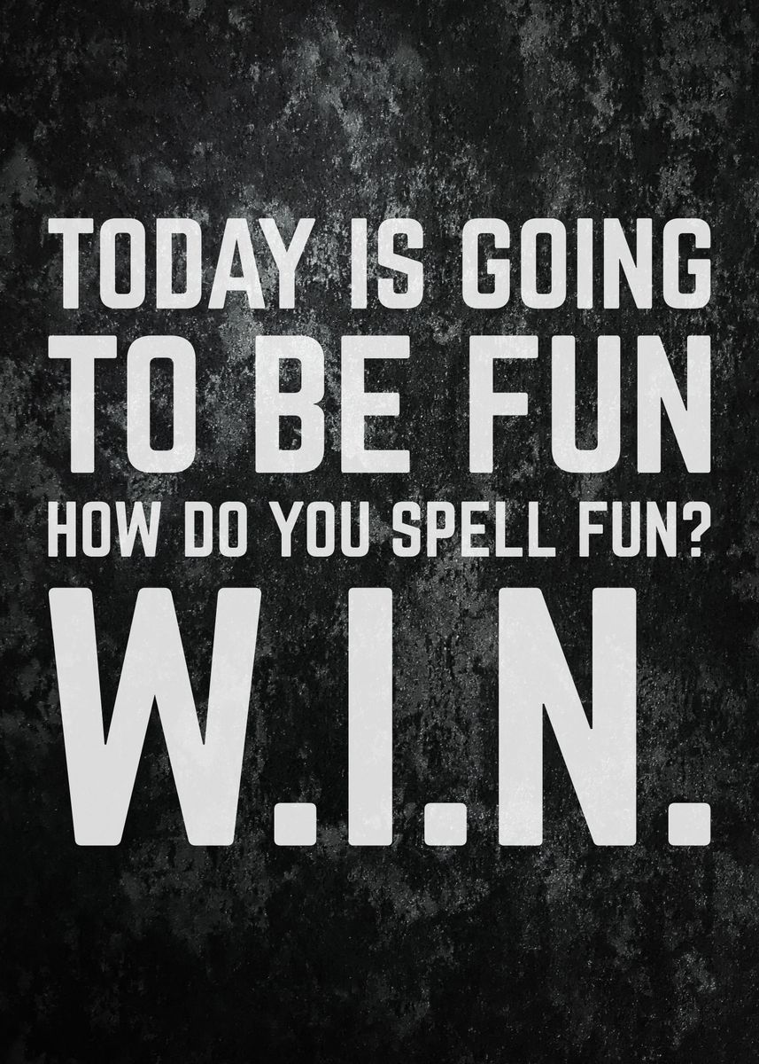 'Fun Is Win' Poster by albran karan | Displate