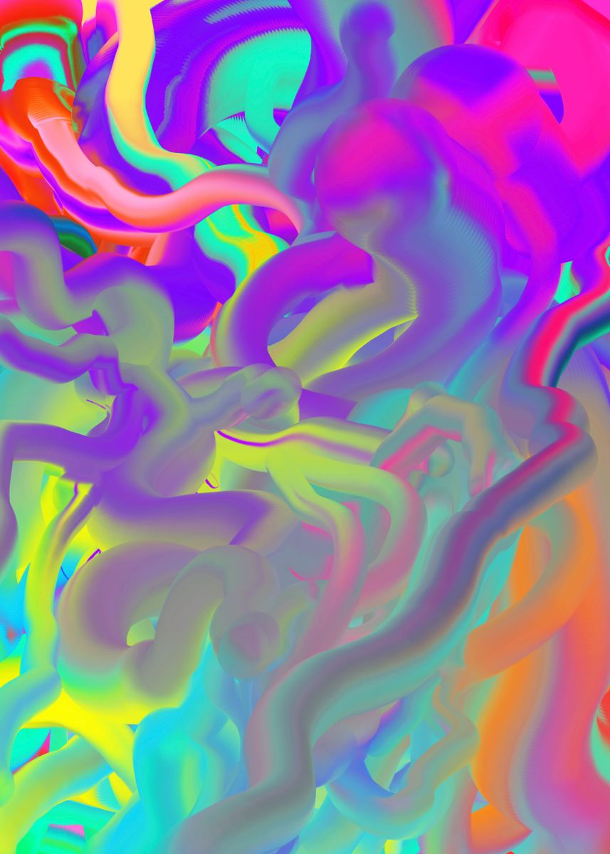 'Green is the colour' Poster, picture, metal print, paint by Jash ...