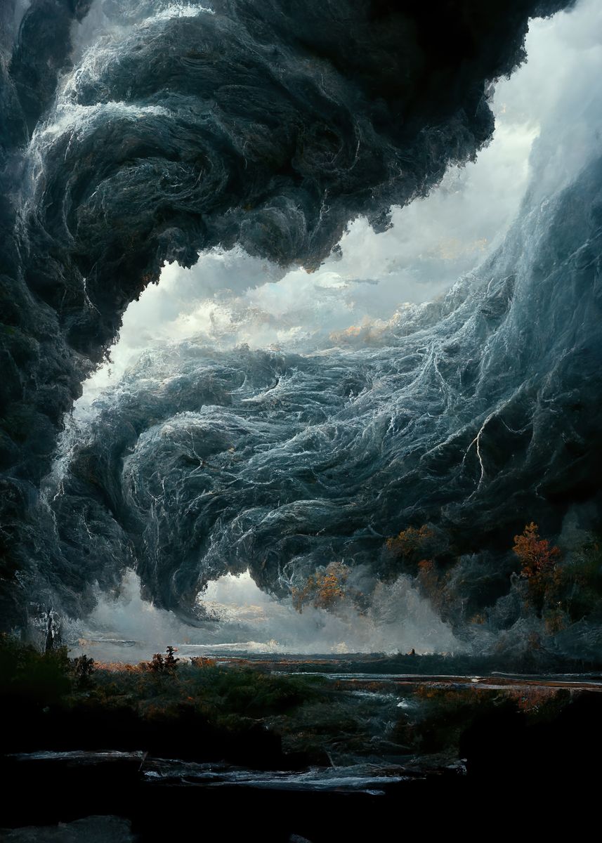 'Apocalyptic storm' Poster, picture, metal print, paint by Sigma Rat ...