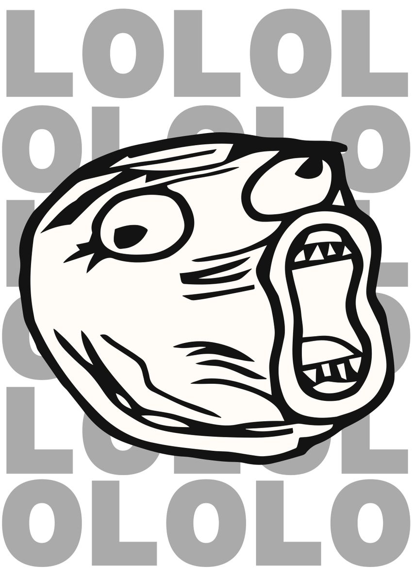 'LOL MEME' Poster by Simon Clement | Displate