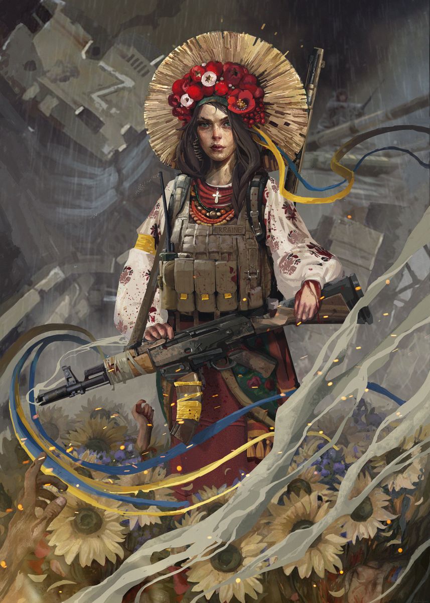 'Welcome to free Ukraine' Poster, picture, metal print, paint by ...