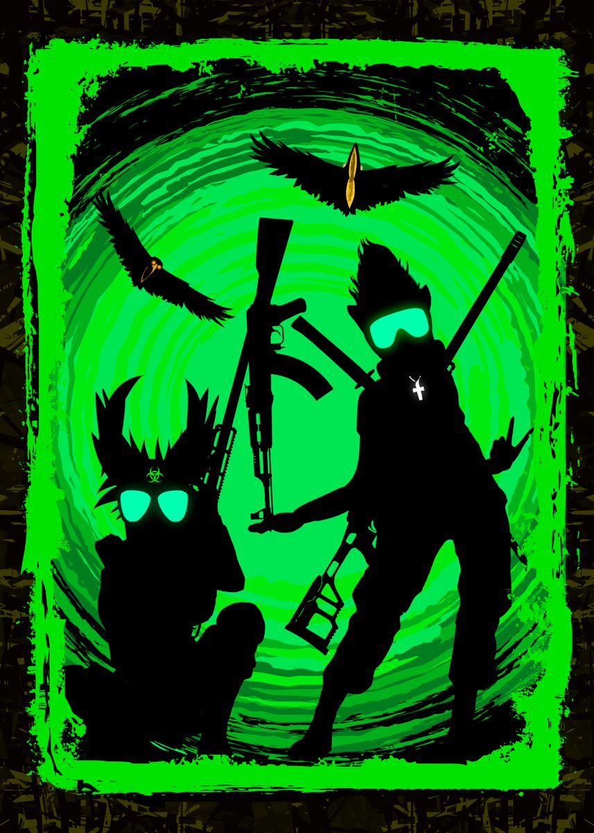 'Monsters Control ' Poster, picture, metal print, paint by Ilya Danilov ...