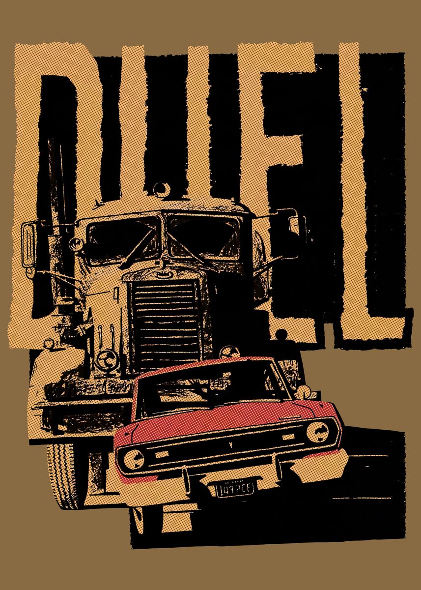 'Duel' Poster, picture, metal print, paint by Hizo Design | Displate