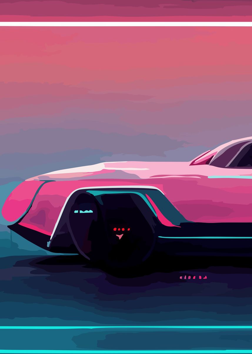 'Futuristic Cars 1' Poster, picture, metal print, paint by artbynue ...
